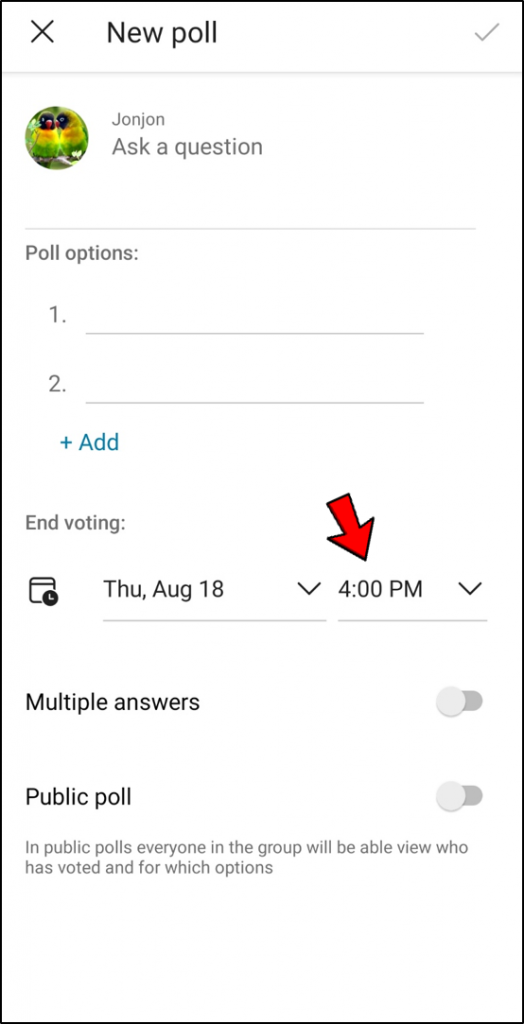 How to Delete a GroupMe Poll