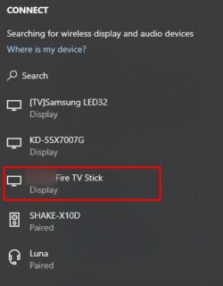 How to Mirror Windows 10 to the Amazon Fire TV Stick or Cube