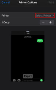 How to Print Text Messages from an iPhone or Android Device