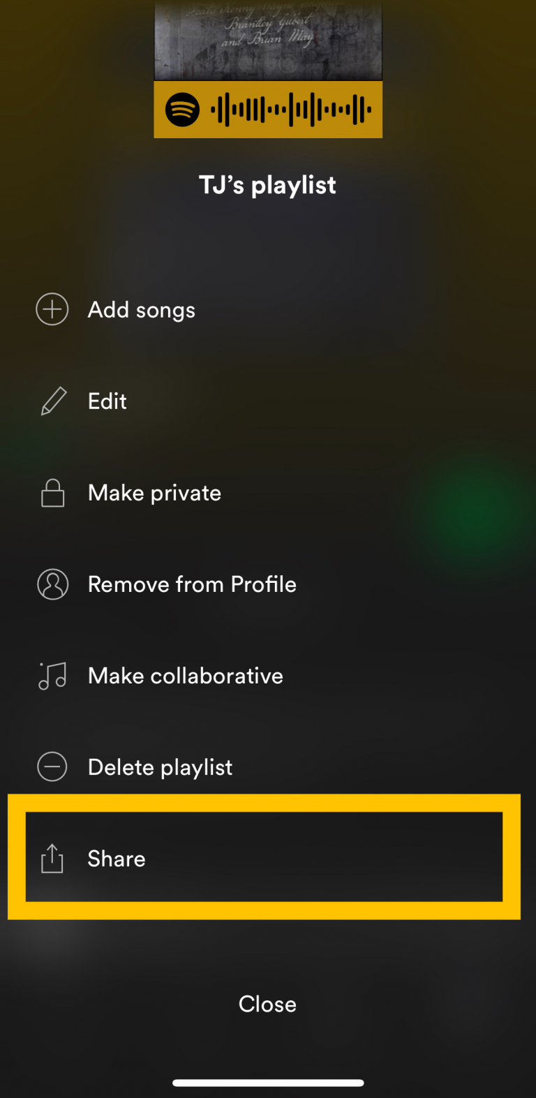 How to Share Your Spotify Playlist