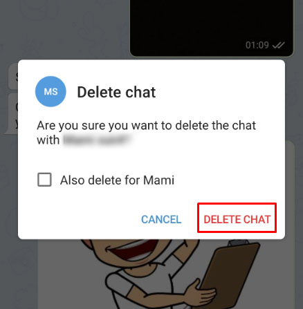 How to Delete Media in Telegram