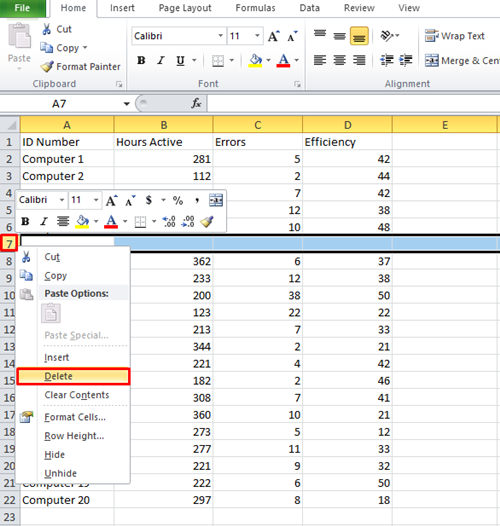 How To Swap Two Rows in Excel