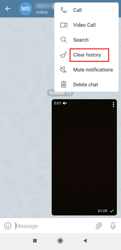 How to Delete Media in Telegram
