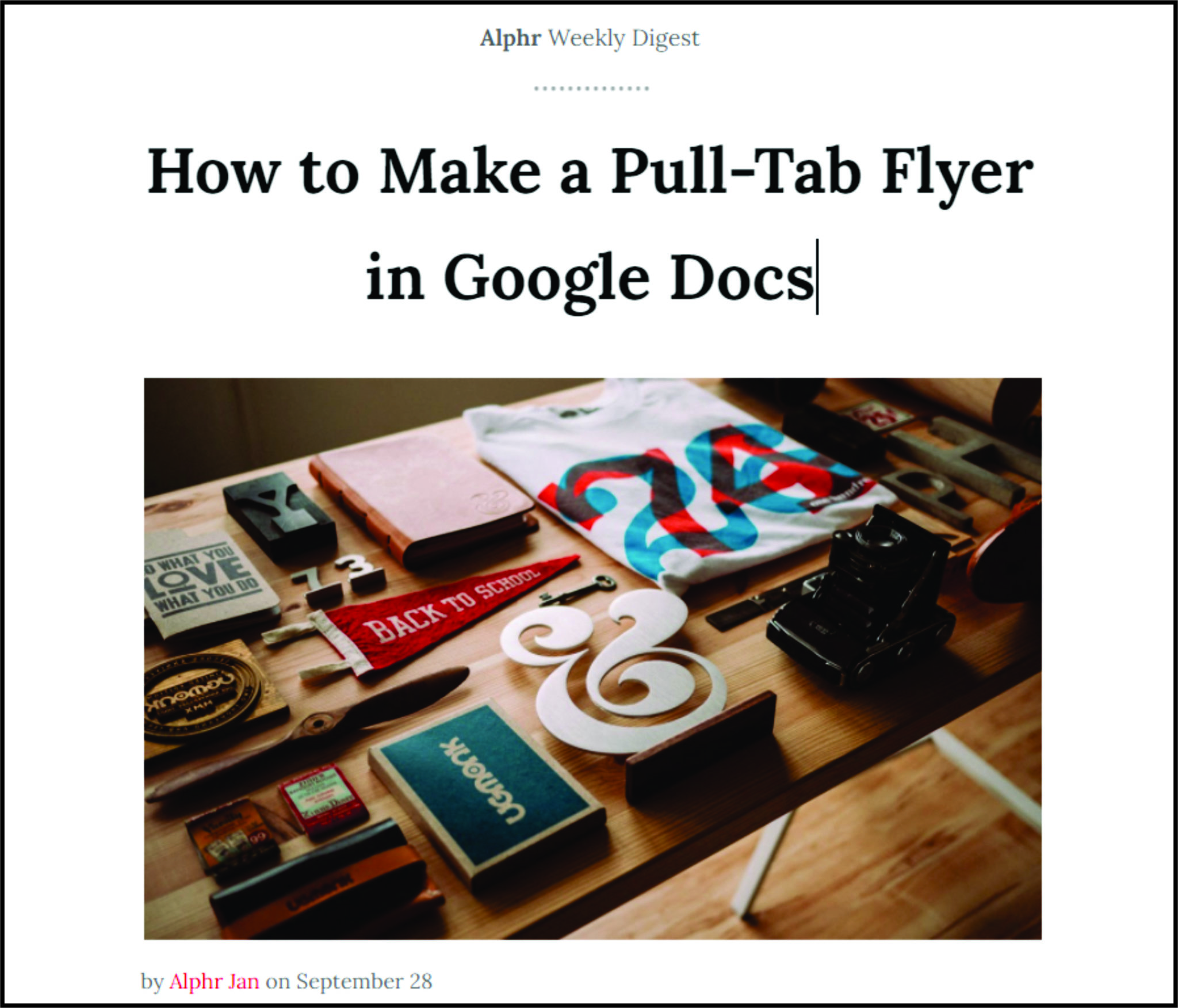 How to Make a Flyer in Google Docs