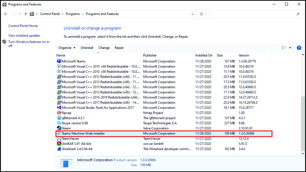 How to Uninstall Microsoft Teams