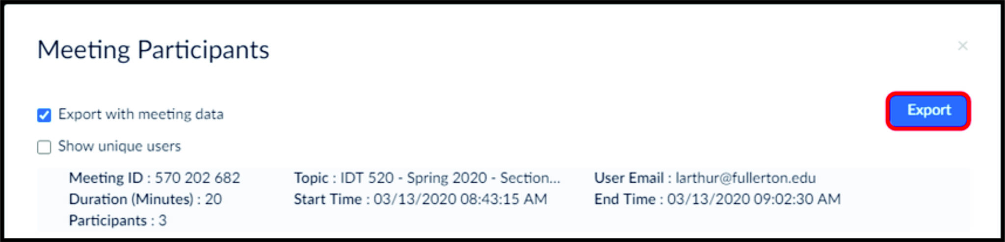 How to Take Attendance in Zoom