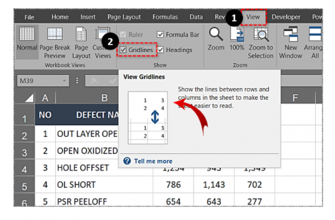 How to Remove the Dotted Lines in Excel