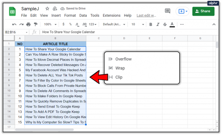 How to Wrap Text in Google Sheets [All Devices]