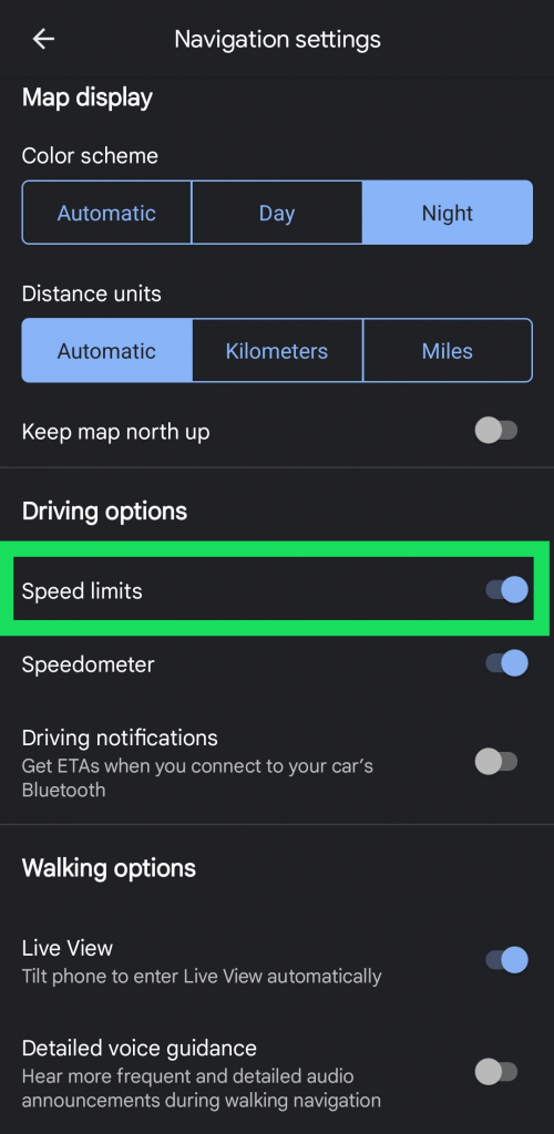 How to Show Speed Limit on Google Maps