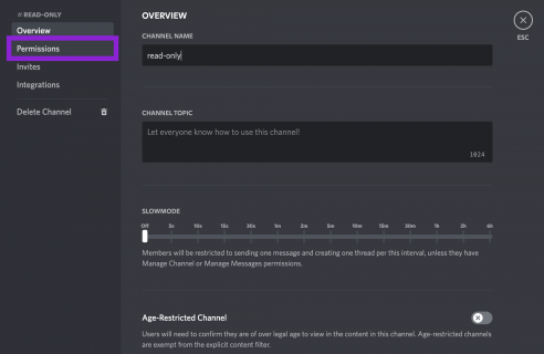 How To Make a Channel Read Only in Discord