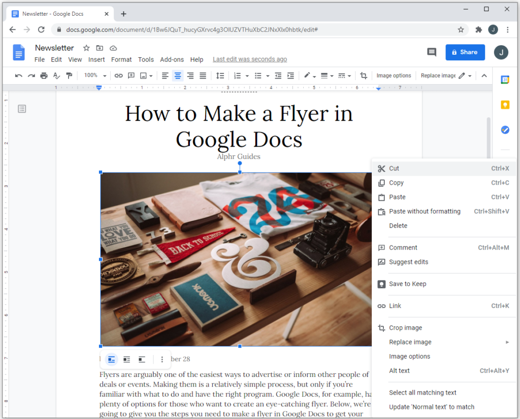 How to Make a Flyer in Google Docs