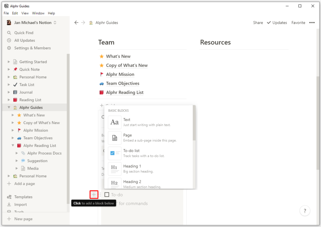 How to Create a New Template in Notion