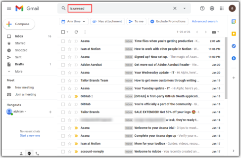 How to Find Unread Emails in Gmail