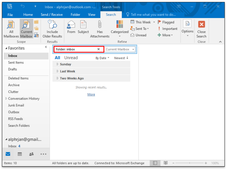 How to View All Mail in Outlook