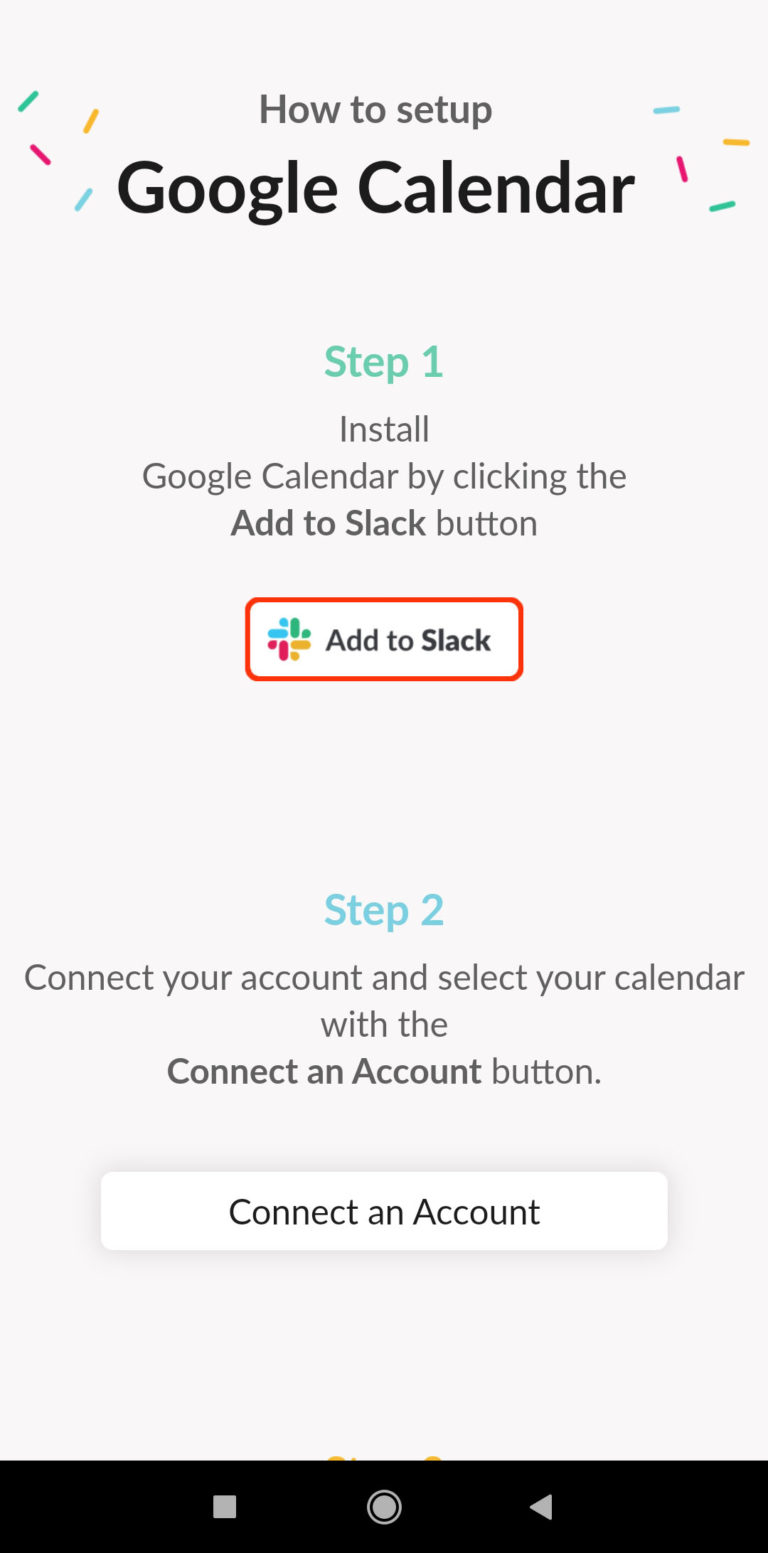 How to Add Google Calendar to Slack