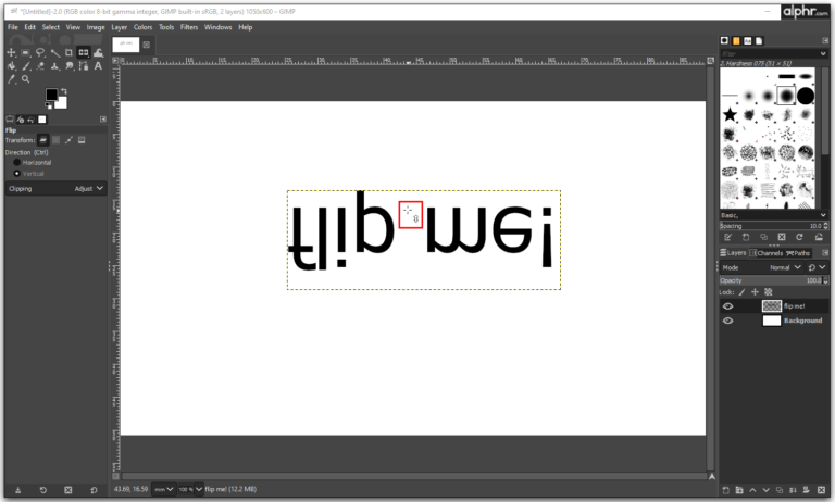 How to Flip an Image in GIMP