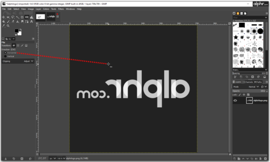 How to Flip an Image in GIMP