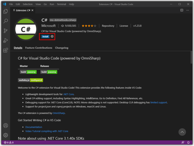 VS Code How to Create a New Project