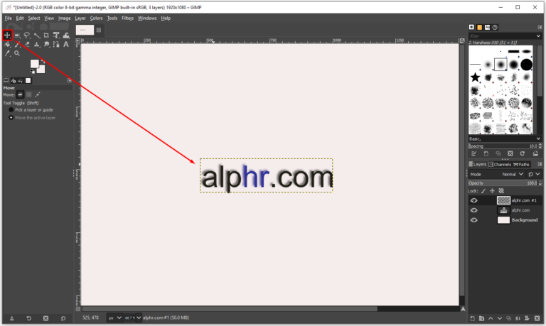 How to Add Shadows to Text in GIMP