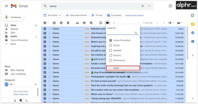 How to Select Multiple Emails in Gmail