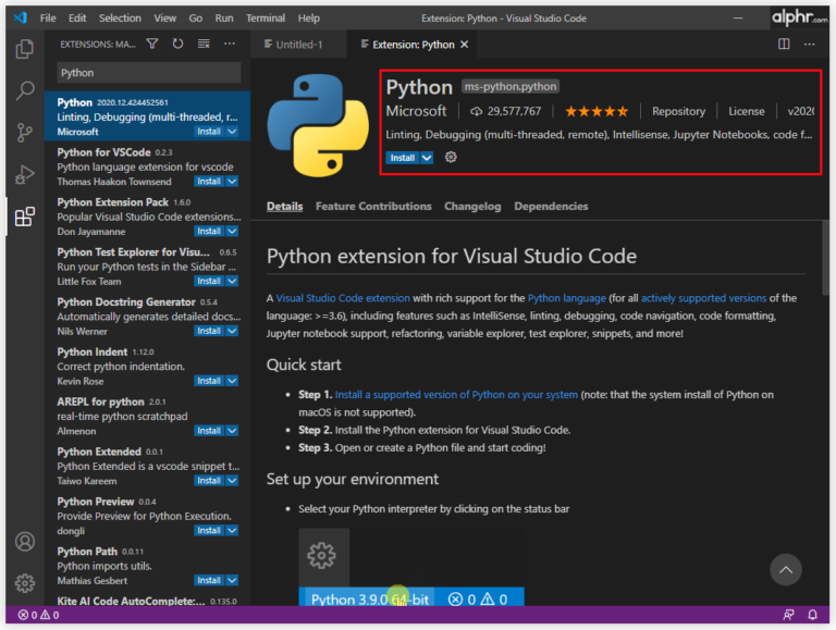 VS Code How to Install Extensions