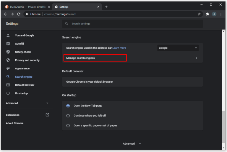 How to Change the Default Search Engine on Chrome