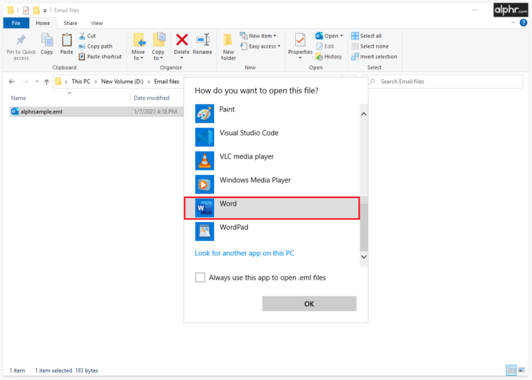 How to Open an EML File