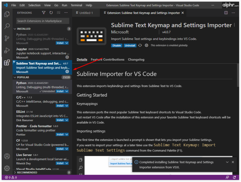VS Code How to Install Extensions