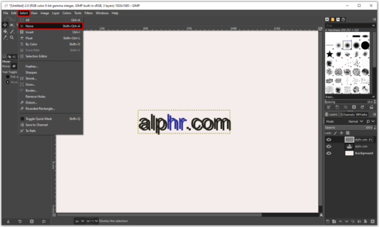 How to Add Shadows to Text in GIMP