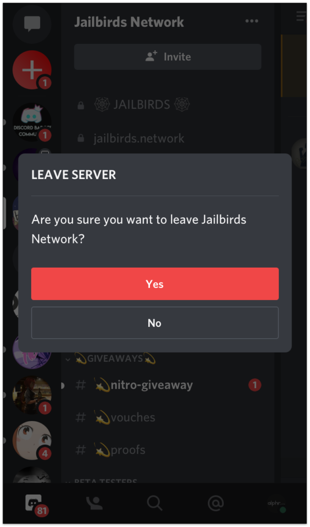 How to Leave a Discord Server