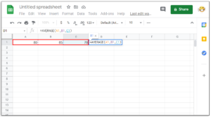 How to Calculate Range in Google Sheets