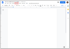 How to Make Two Columns in Google Docs