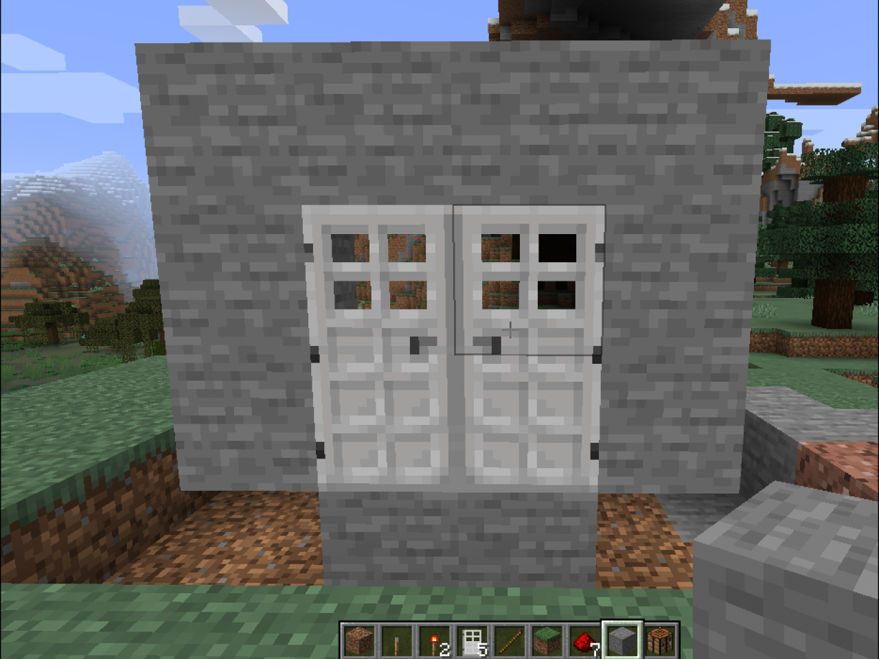 How to Open an Iron Door in Minecraft