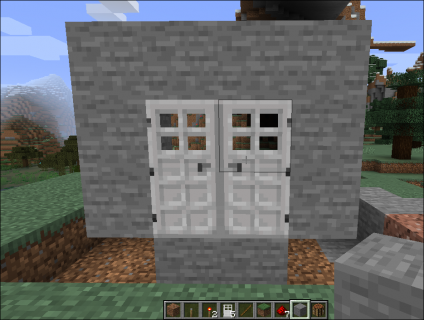 How to Open an Iron Door in Minecraft