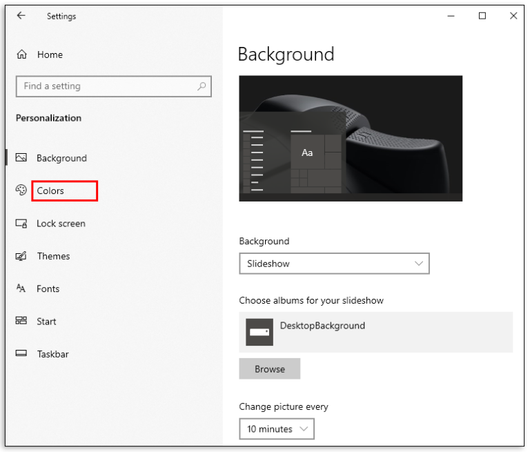 How to Change the Windows 10 Taskbar Color