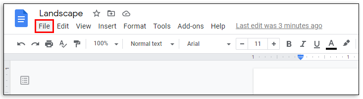 How to Make Just One Page Landscape in Google Docs
