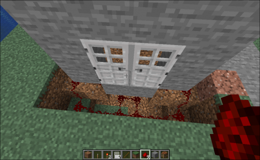 How to Open an Iron Door in Minecraft