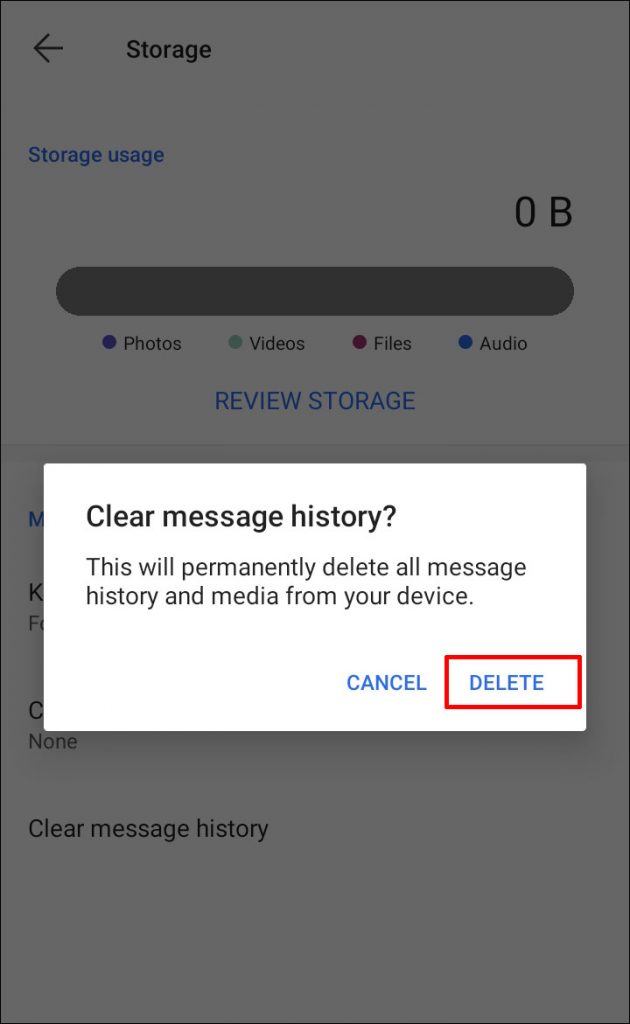 How to Delete All Messages in Signal