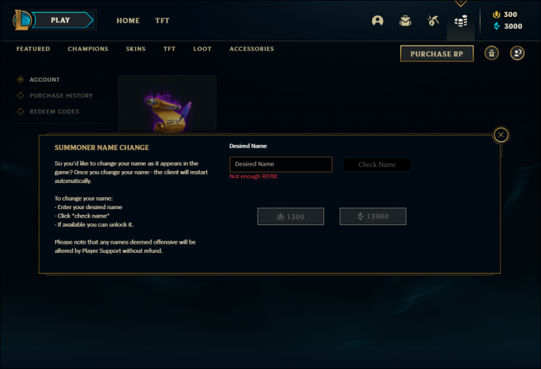 How to Change Name in League of Legends