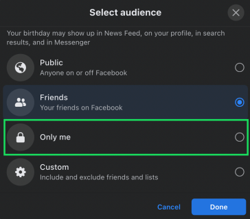 How To Turn Off Your Birthday on Facebook