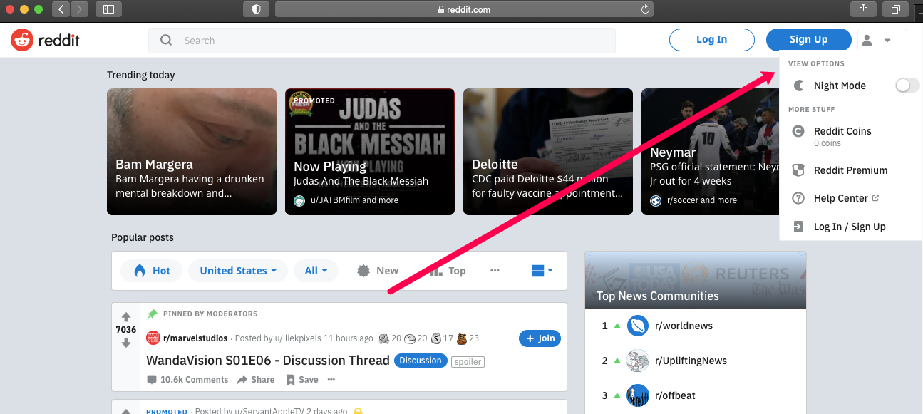 How to Enable Reddit Dark Mode