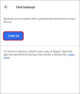 How to Backup Signal Messages