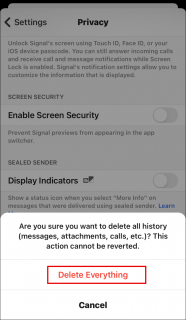 How to Delete All Messages in Signal