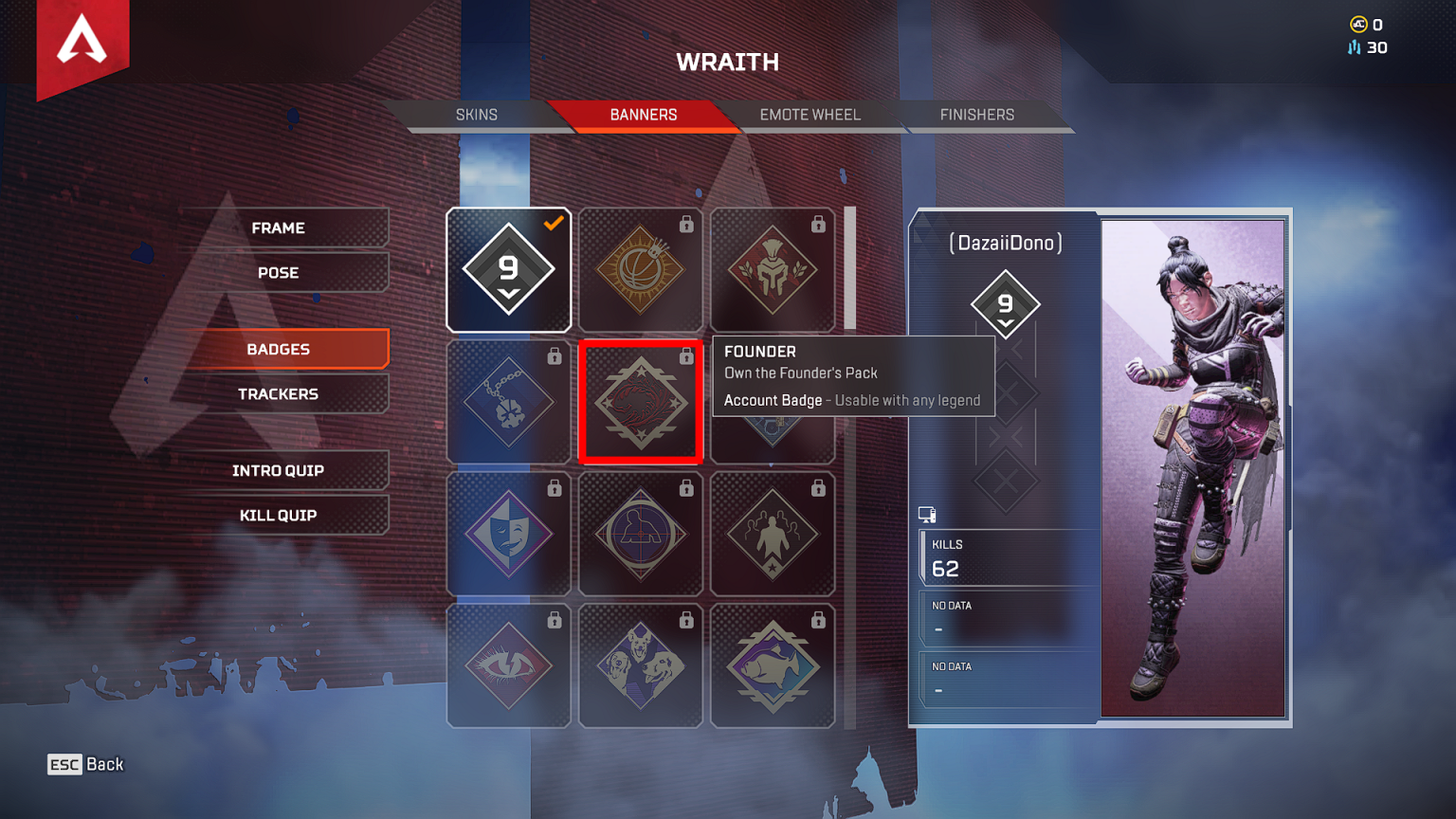 How to Equip Badges in Apex Legends