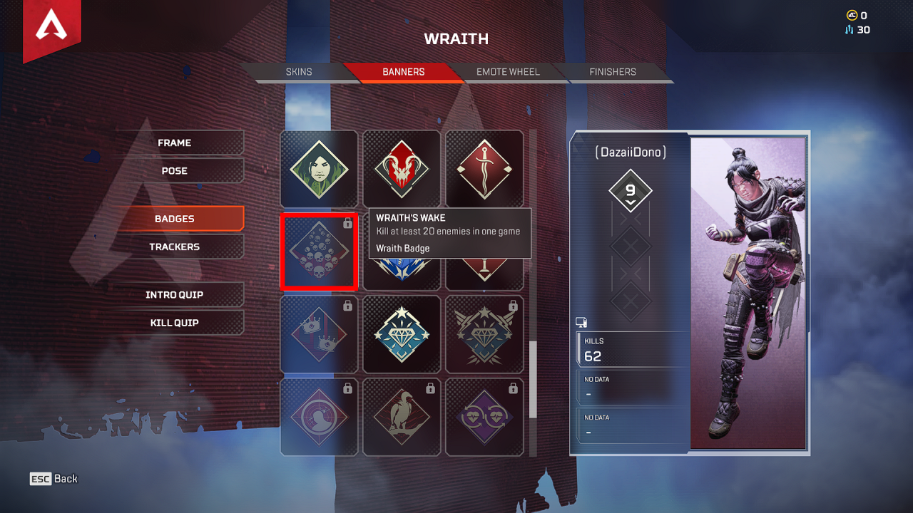 How to Equip Badges in Apex Legends