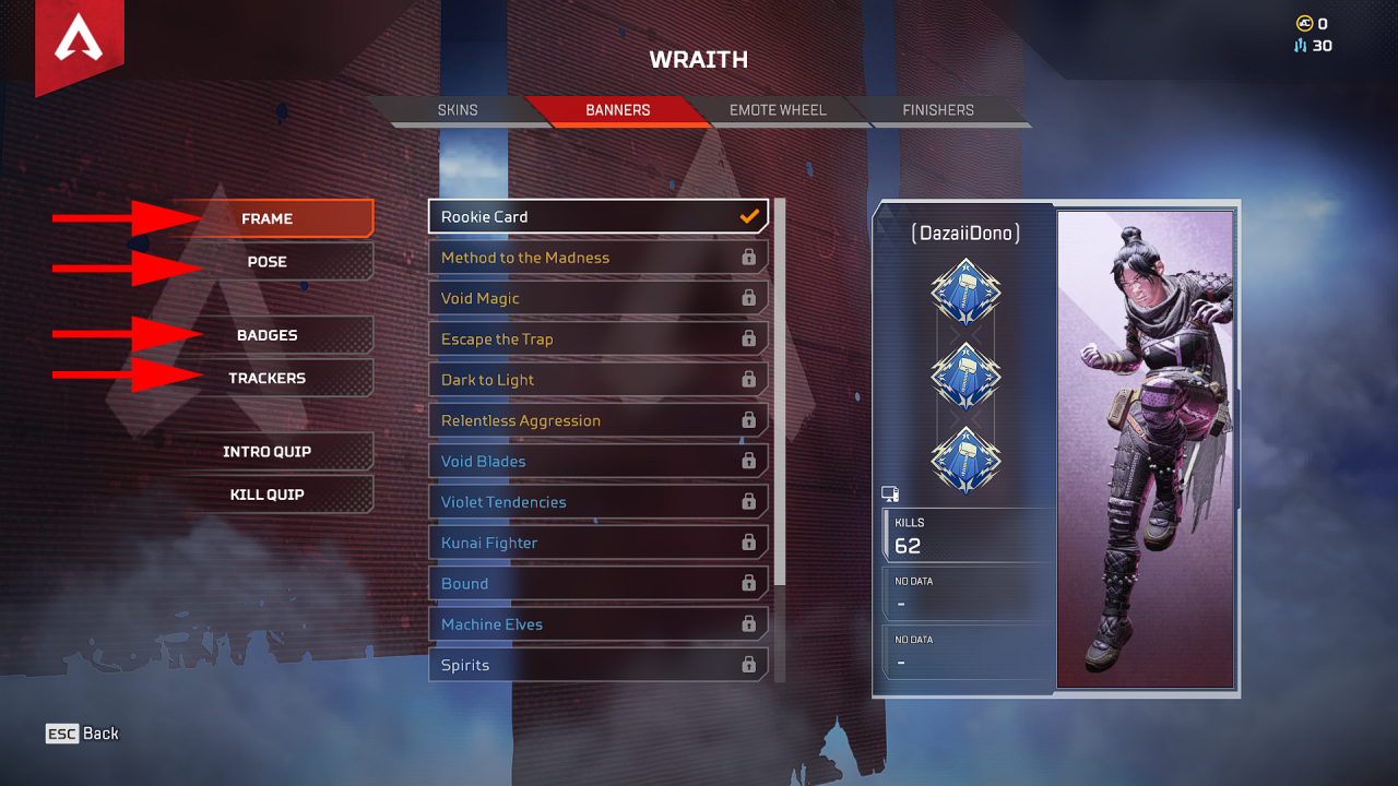 How to Equip Badges in Apex Legends