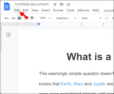 How to Delete a Header from Google Docs