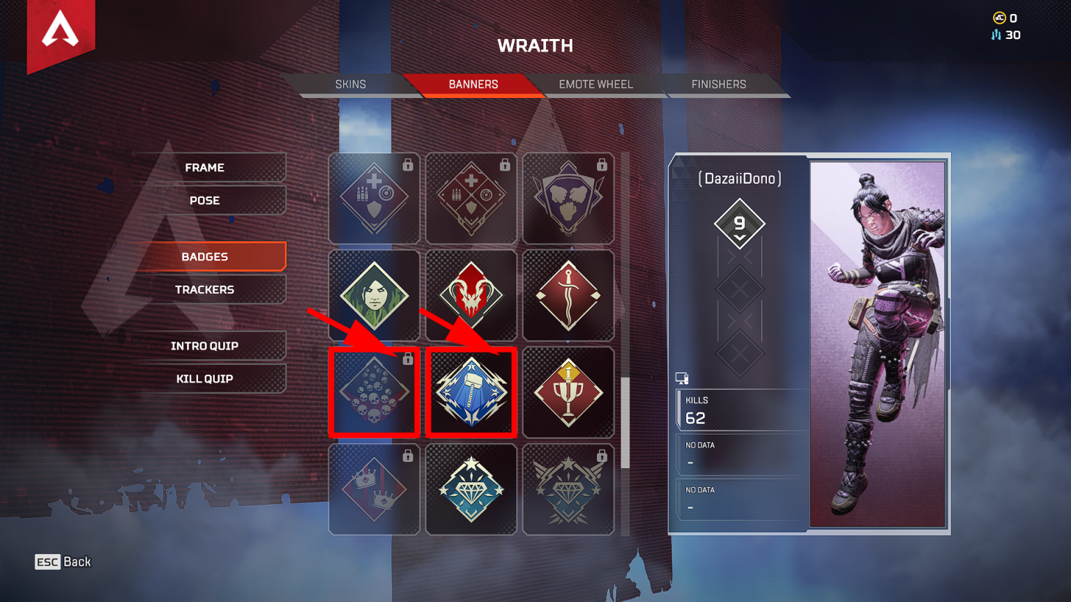 How to Equip Badges in Apex Legends