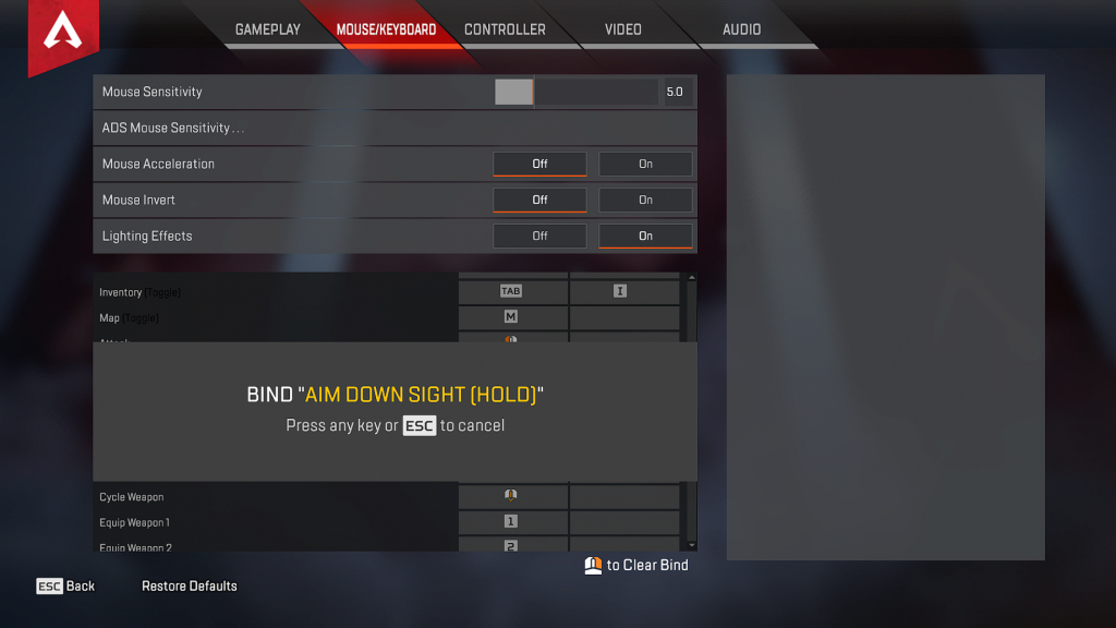 How to Turn Off Toggle Aim in Apex Legends