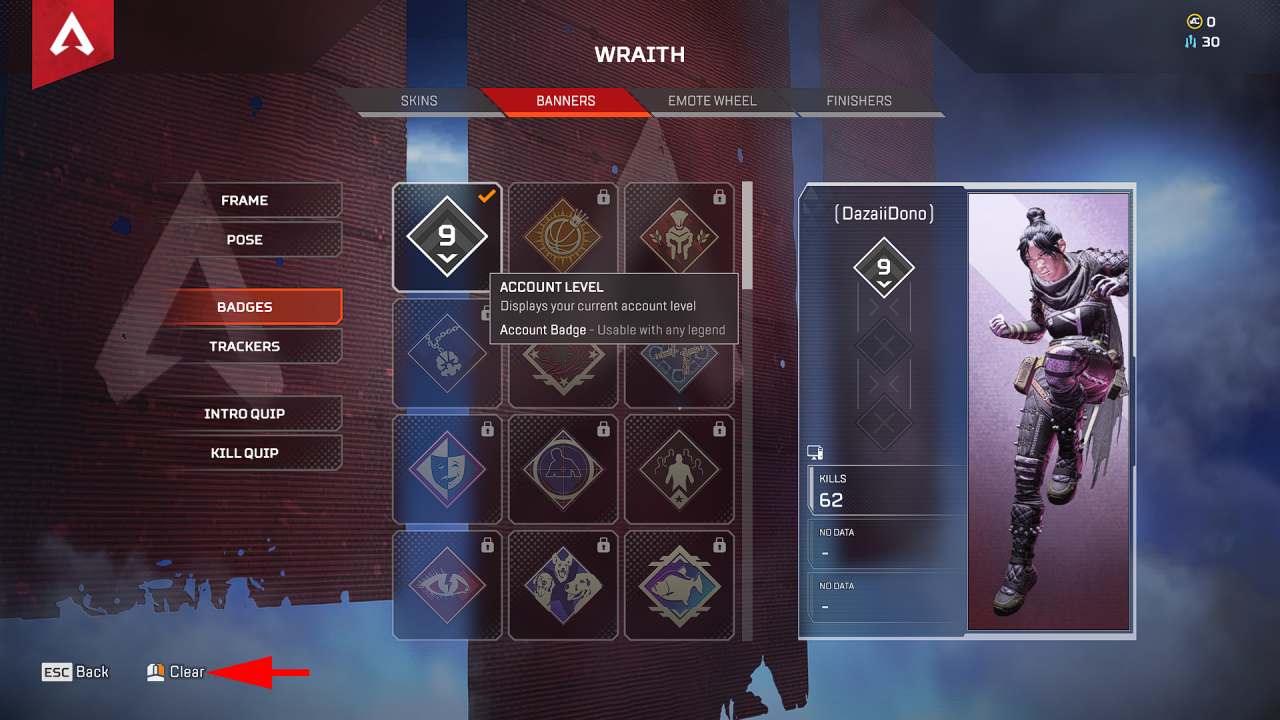 How to Equip Badges in Apex Legends